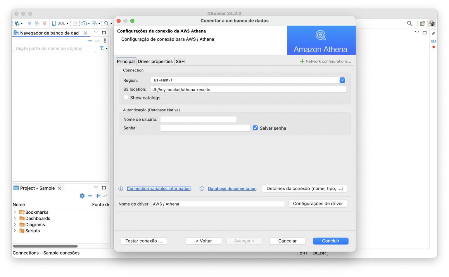 AWS Athena no DBeaver Usando Credenciais do AWS CLI - Marcus Monteiro ...